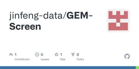 Github Jinfeng Datagem Screen