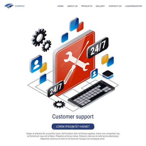 Premium Vector Customer Support 3d Isometric Vector Concept Illustration