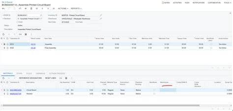 Updating A Warehouse For A Material On A Bom Using An Import Scenario Community
