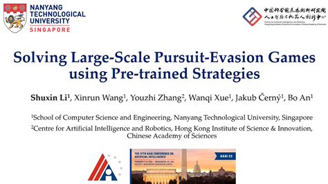 Underline Solving Large Scale Pursuit Evasion Games Using Pre Trained Strategies