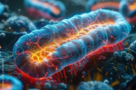 Methanogenic Archaea Producing Vivid Methane Gas In Cross Section Of