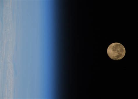 The Moon As Seen From Earth Orbit Spaceref