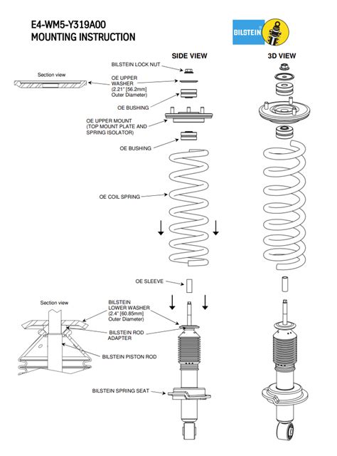 Bilstein Einbauanleitung E4 Wm5 Y379a00 Einbauanleitung Mounting