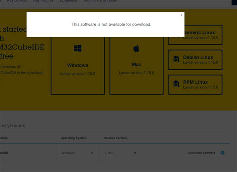 Solved Can Not Download Any Resources From St Micro Exce Stmicroelectronics Community