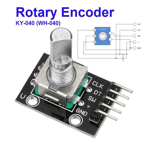 KY 040 Rotary Encoder Module Pinout Features Datasheet 57 OFF