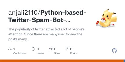 Github Anjali2110python Based Twitter Spam Bot Classification The