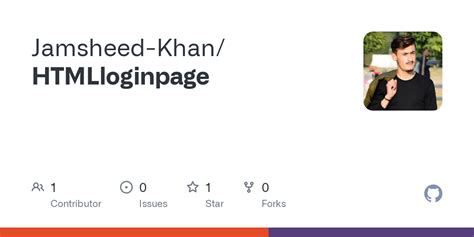 github jamsheed khan htmlloginpage