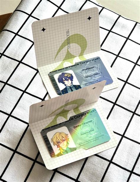 Hsr Ipc Id Cards Dr Ratio Aventurine Ratiorine Holographic Photocard Etsy