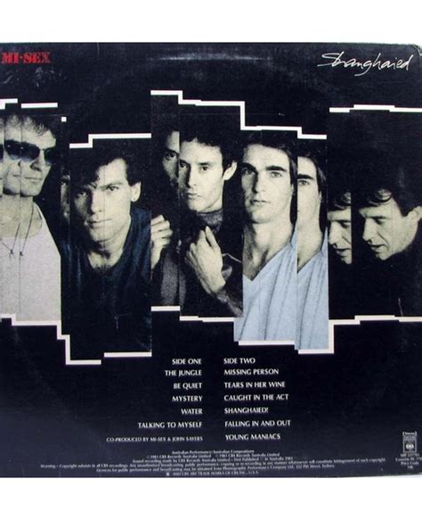 Mi Sex Shanghaied Tron Records Vinyl Lp Mi Sex Rock Synth Pop