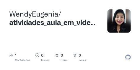 GitHub WendyEugenia Atividades Aula Em Video JS
