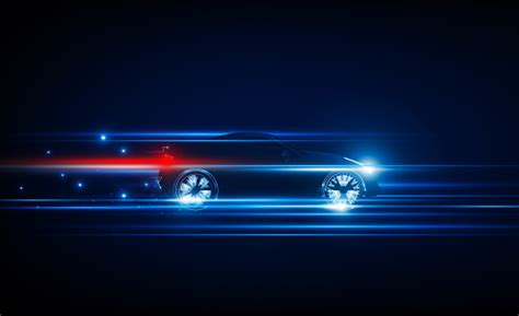 추상 스마트 자동차 라이트 아웃 기술 고속 하이테크 통신 개념 혁신 배경 벡터 디자인 과학에 대한 스톡 벡터 아트 및 기타 이미지 과학 도시 로봇 Istock