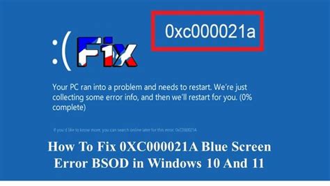 How To Fix Xc A Blue Screen Error BSOD In Windows And EroFound