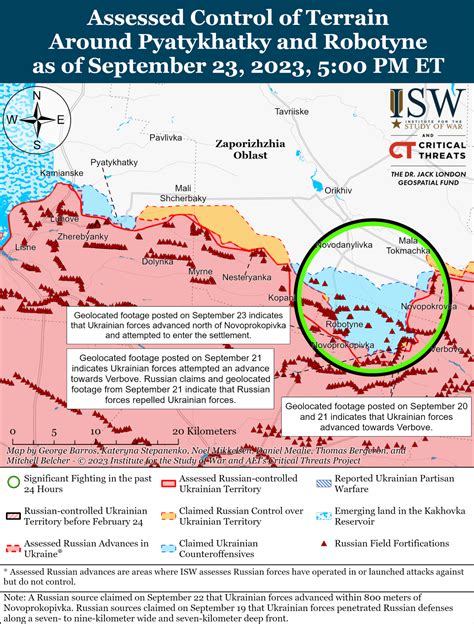 Ukraine Map Reveals Counteroffensive Progress Amid Verbove Breakthrough