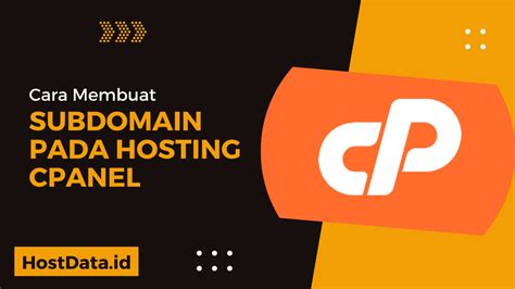 Cara Membuat Subdomain Pada Hosting Cpanel Hostdataid