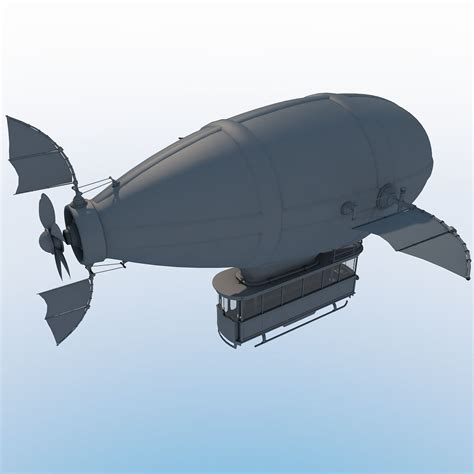 Zeppelin 3d Model 59 3ds Blend C4d Dae Fbx Max Obj Unknown Free3d