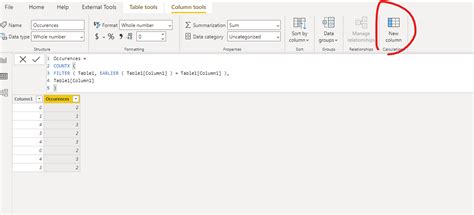 Solved Counting Occurences Of A Number In An Added Column Microsoft