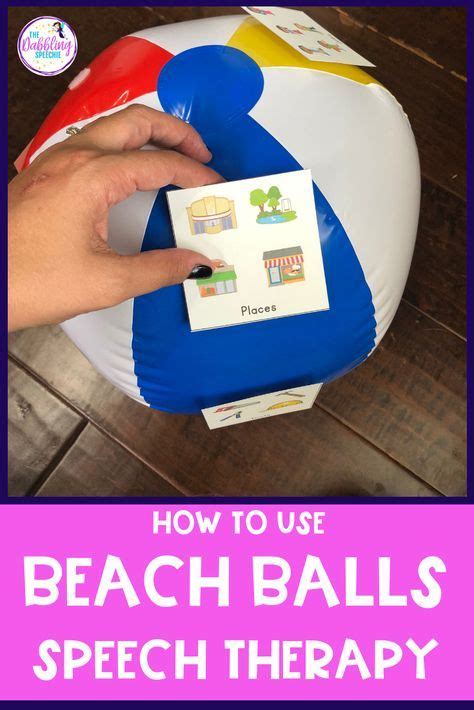 Speech Therapy Ideas With Beach Balls Thedabblingspeechie Speech