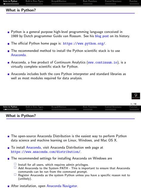 Notes For Python Part I Pdf Matrix Mathematics Boolean Data Type