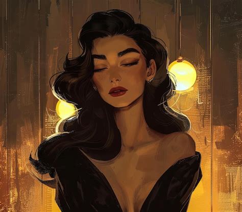 Premium Photo Retro Sexy Woman Illustration Inspired On The Hollywood