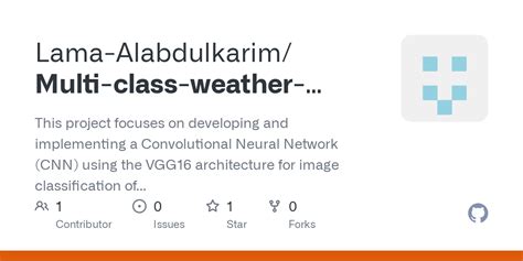 Github Lama Alabdulkarimmulti Class Weather Image Recognition Using