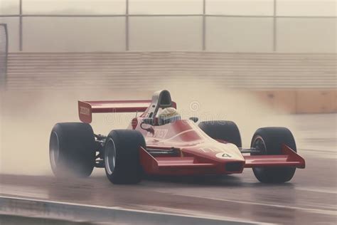Race Car Racing On A Track With Motion Blur Neural Network Ai