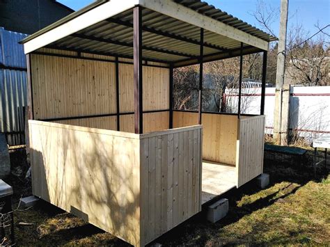 Бюджетная беседка из профильной трубы (3 фото). Идея для дачи - Фазенда