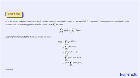 Solvedmodular Transformations Of The τ Functions Lets Denote By Z τ The Jacobi Theta
