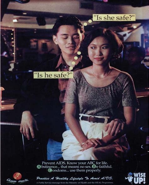 A Safe Sex Advertisement By Ministry Of Health To Combat Aids