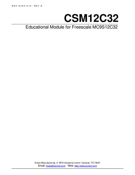 Axiom Manufacturing Inc Device Database