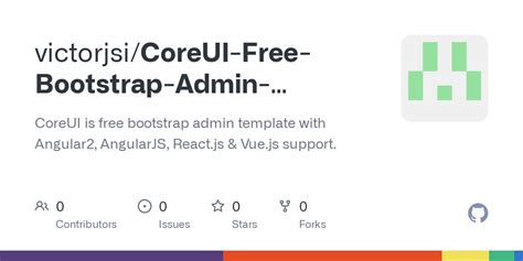 GitHub Victorjsi CoreUI Free Bootstrap Admin Template CoreUI Is Free Bootstrap Admin Template