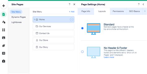 Wix Editor Managing Your Page Settings Help Center