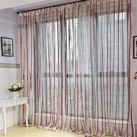 Red And White Striped Curtains Etsy Red And White Striped Curtains