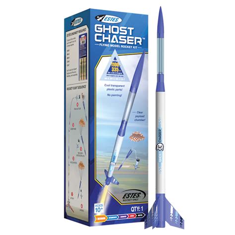 Model Rocket Kits Easy Skill Level 1 Ghost Chaser Model Rocket