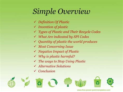 discourage to use plastic ppt