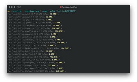 วิธีเช็คขนาดของ brew formula ที่ติดตั้งบน macos by wk medium