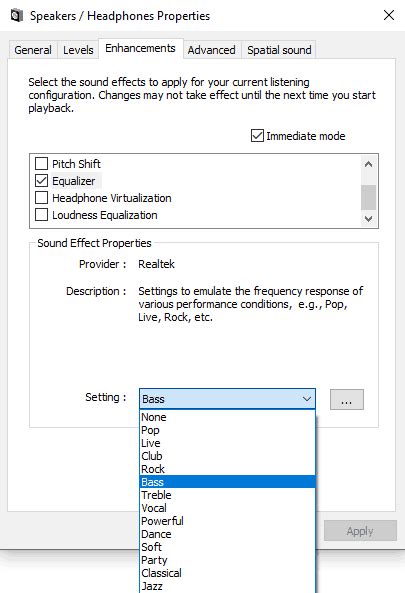 Realtek High Definition Audio Equalizer Rentalimfa
