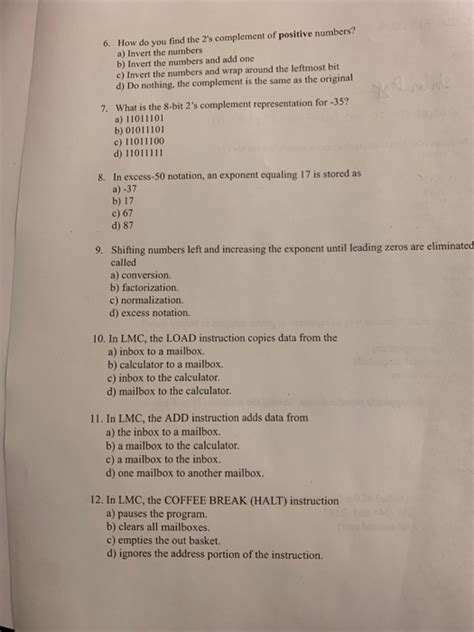 Solved How Do You Find The S Complement Of Positive Chegg Com