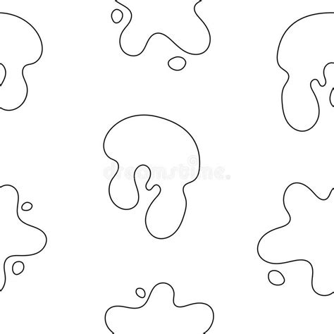 Splash Ink Blot Seamless Pattern Stock Vector Illustration Of Spatter Liquid 326513641