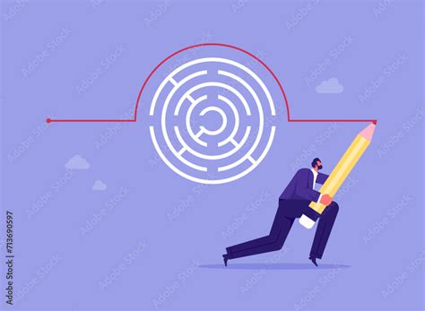Vetor De Workaround Or Solution To Bypass Problem Or Difficulty Concept