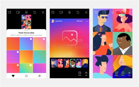 Screen Interface Social Media Stock Vector Illustration Of Interface Application 236399239