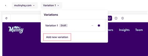 Creating Multivariate Experiences Mutiny