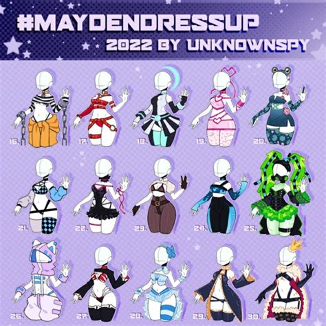An Image Of Some Cartoon Characters In Different Outfits