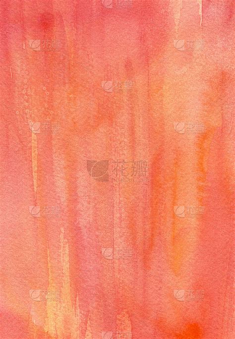 橘色的水彩背景