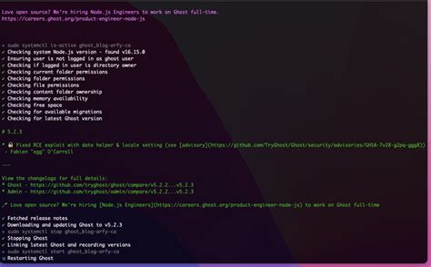 How To Easily Update Ghost V523 On Ubuntu 2004 With Digitalocean