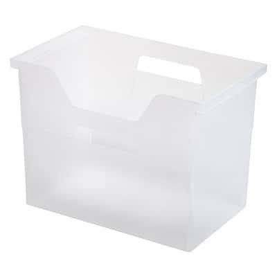 IRIS Large Open Top Plastic File Box Michaels