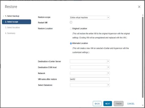 Scv Restore To Alternate Location Drop Downs Do Not Populate Netapp