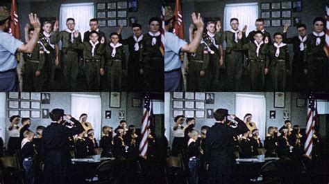 美国童子军儿童组织夏令营视频素材下载