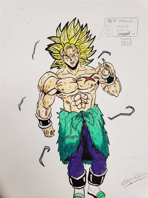 Broly Ssj2 Complete Drawing DragonBallZ Amino