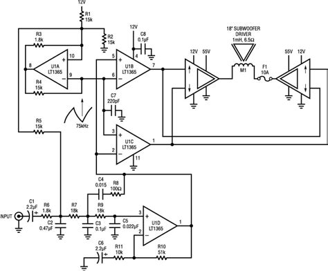 Subwoofer Crossover Schematic Diagram