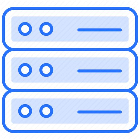 Hosting Server Database Network Storage Data Cloud Icon